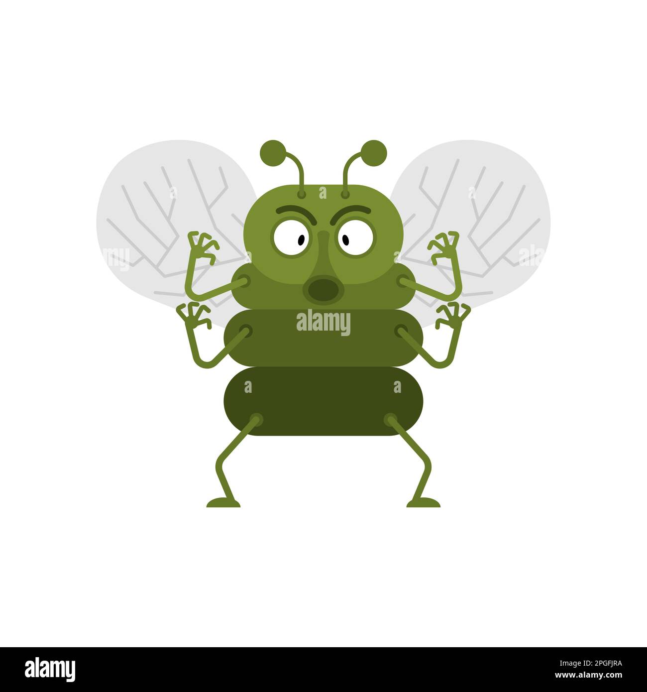 Fly cartoon isolated. horsefly, gadfly Vector illustration Stock Vector ...