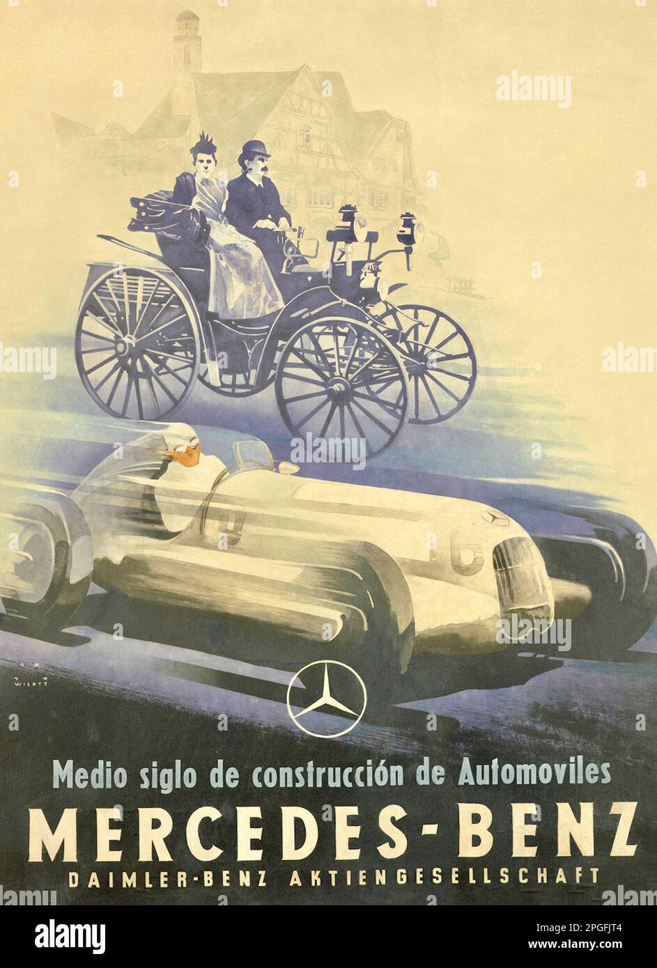 Mercedes benz advertisement vintage hi-res stock photography and images ...
