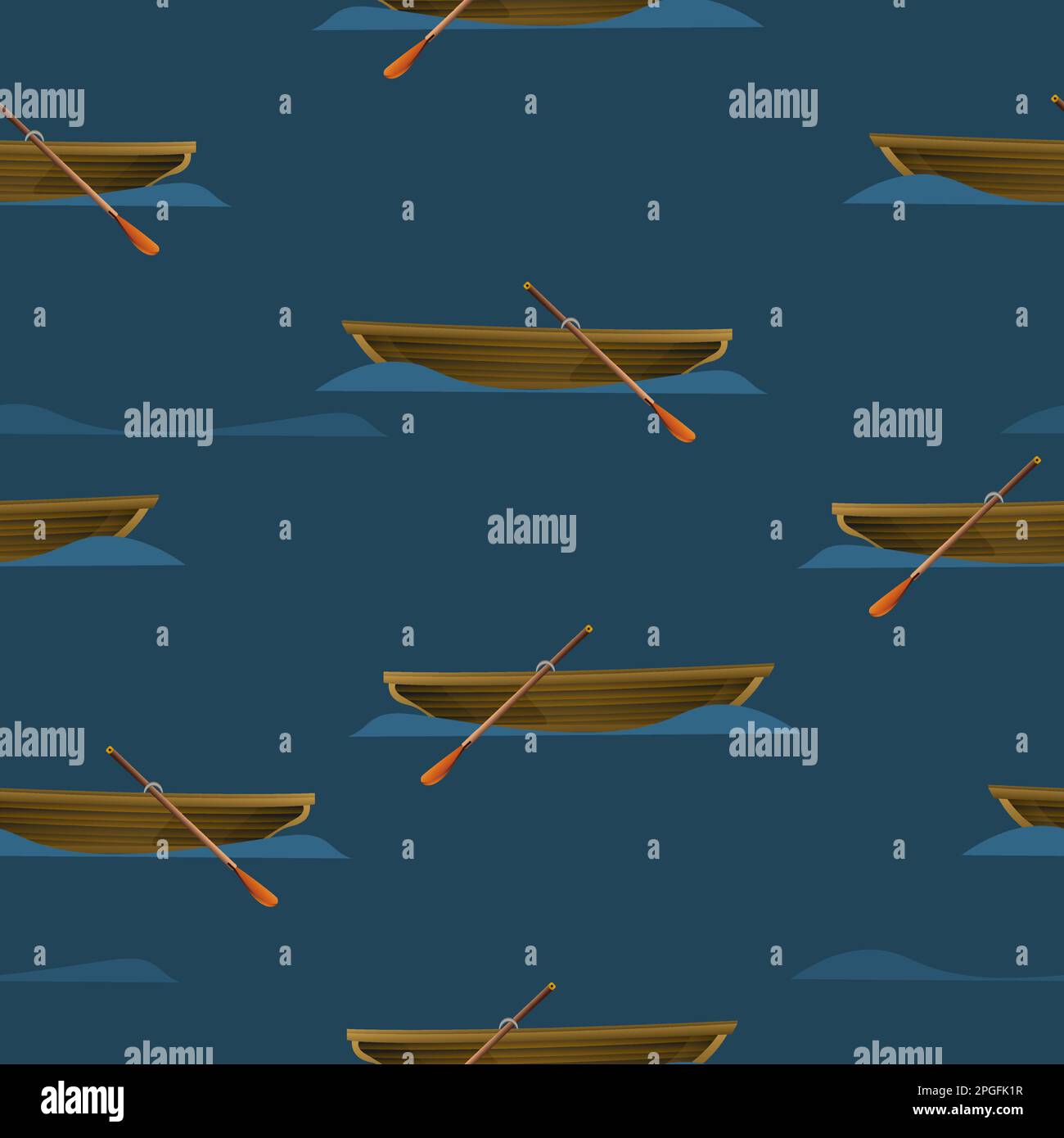 Rowing boat in the sea Stock Vector Images - Alamy