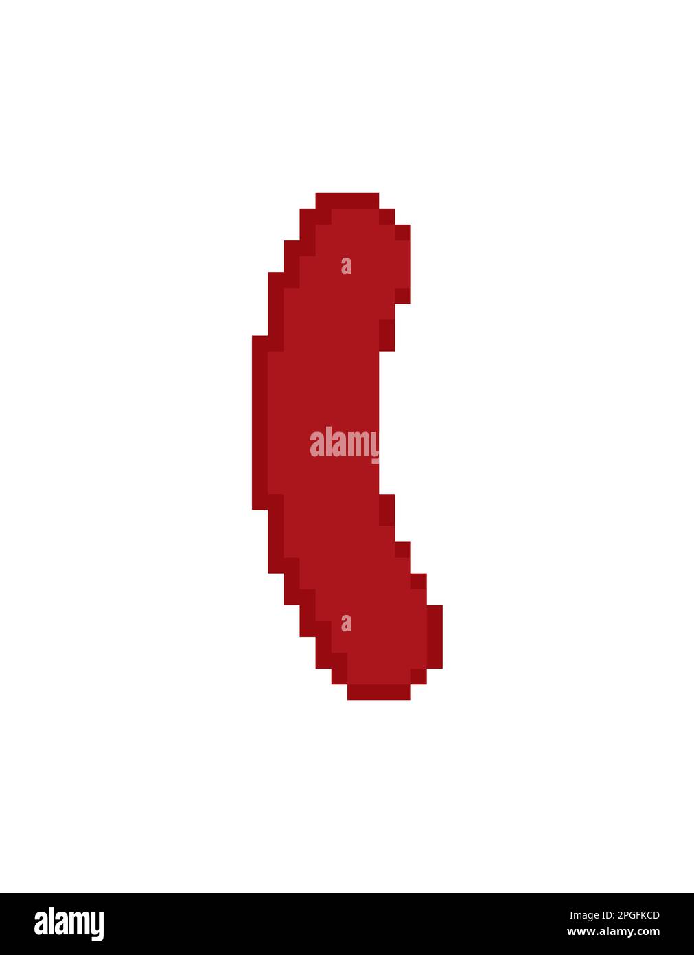 Sausage pixel art. 8 bit pixelated breakfast concept Stock Vector Image ...