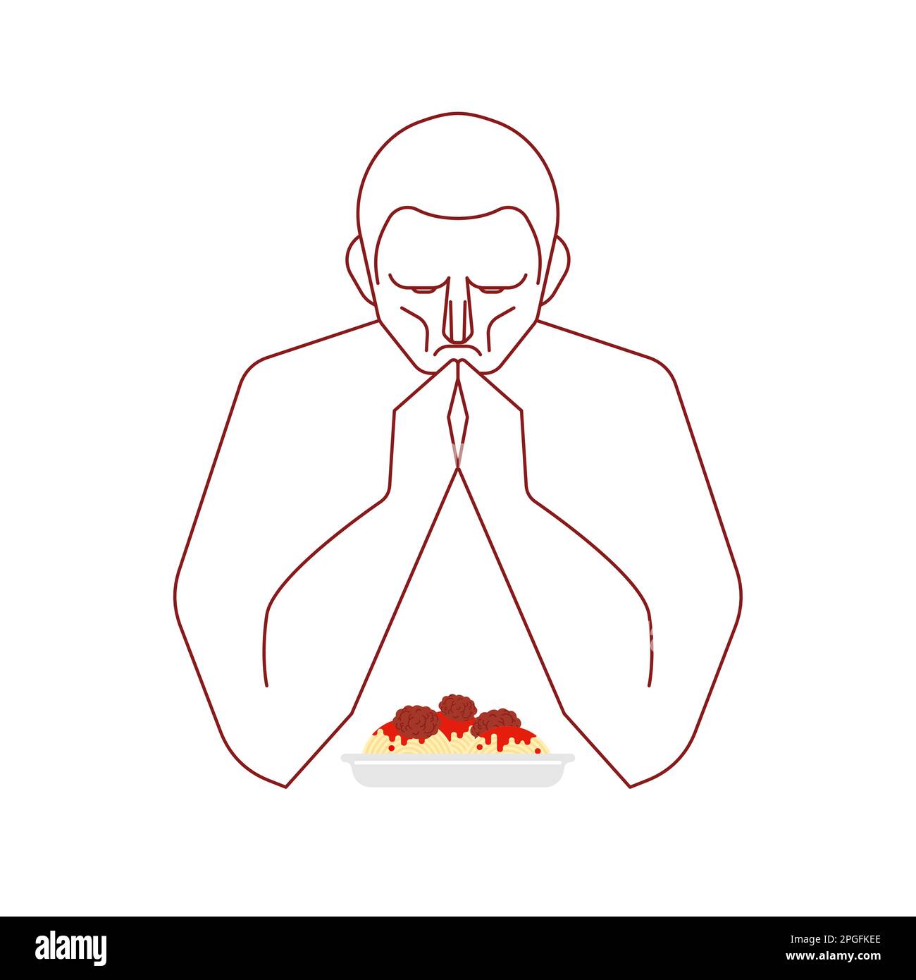 Before meal Stock Vector Images - Alamy