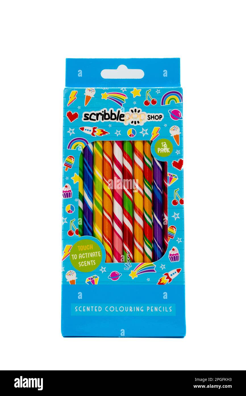 Irvine, Scotland, UK - February 02, 2023: Scribble Pop Shop branded by ...