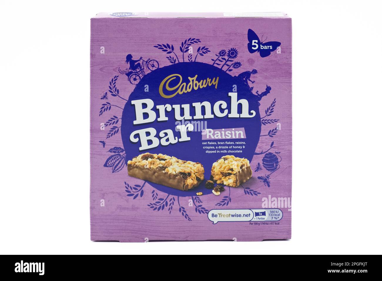 Irvine, Scotland, UK-March 12, 2023: Cadbury branded chocolate raisin ...