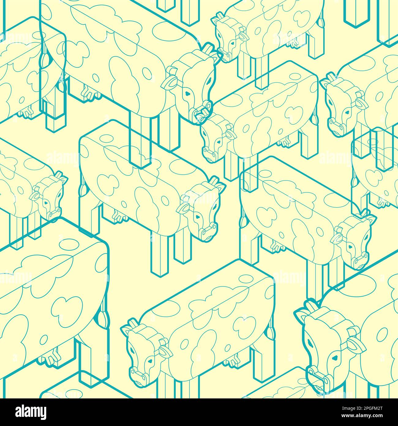 Cow pattern seamless. Cows background. Baby fabric texture Stock Vector ...