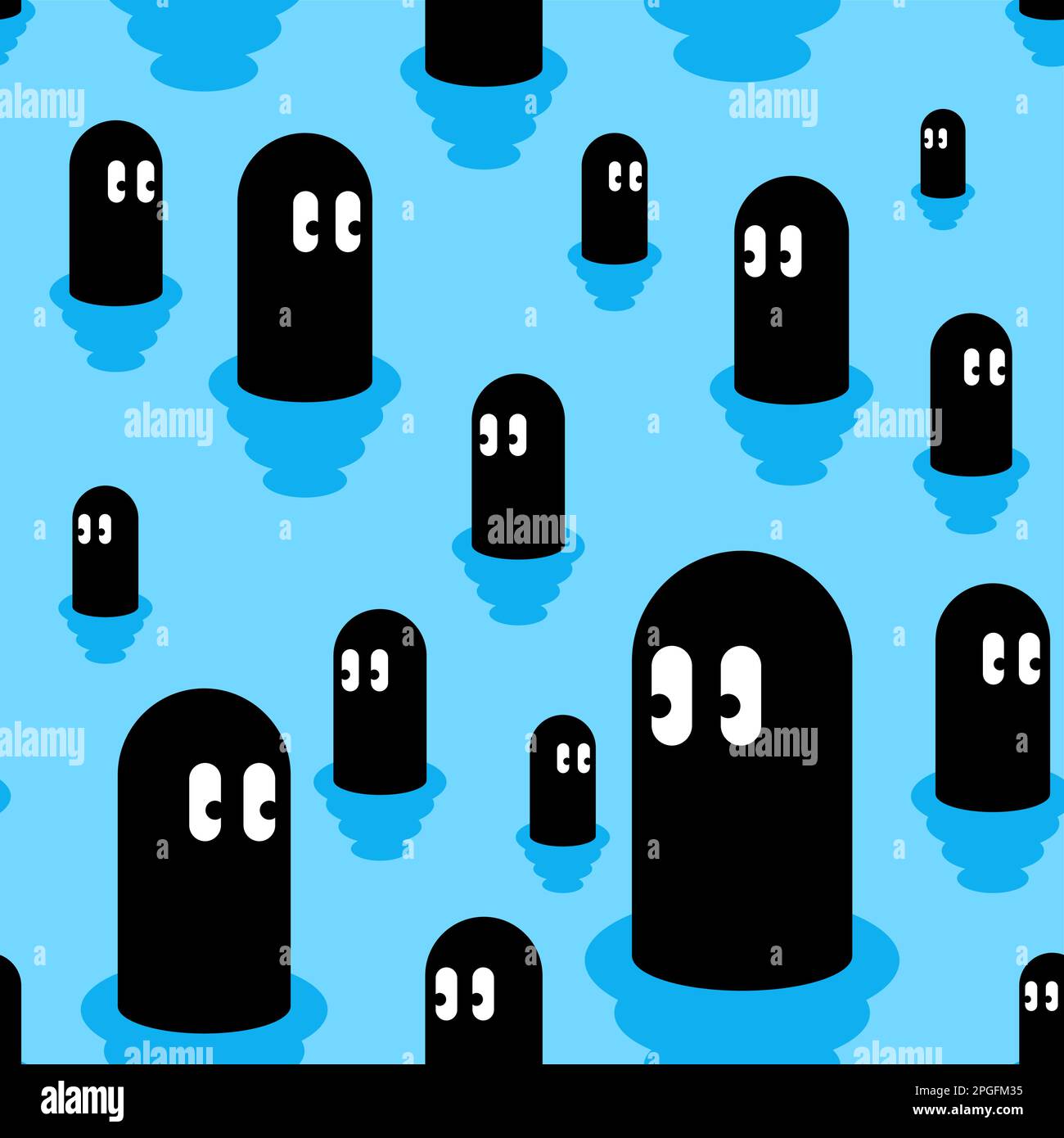 Microbes in puddle pattern seamless. Baby fabric texture Stock Vector ...