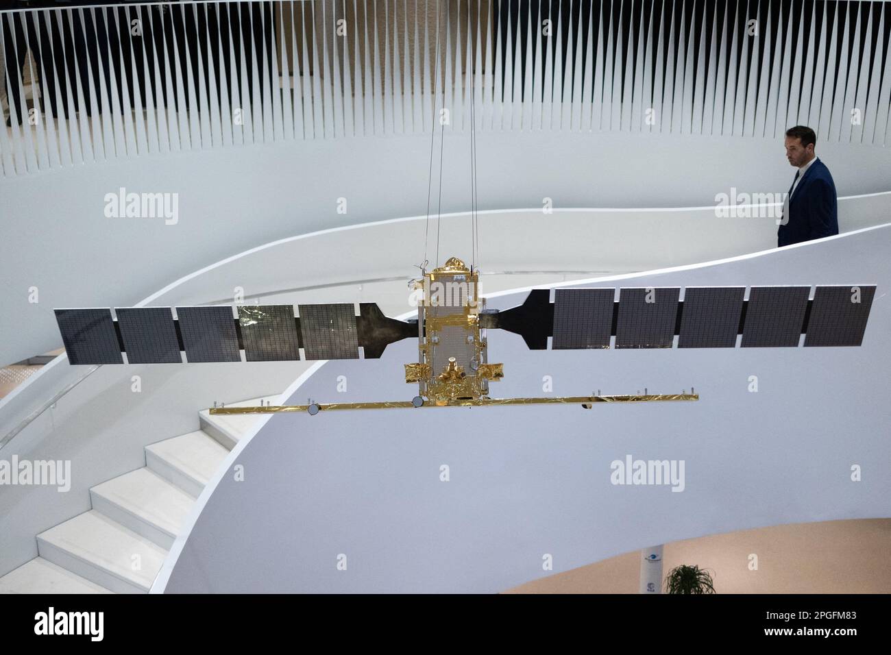 Paris, France. 22nd Mar, 2023. View of the ESA Building during the ...