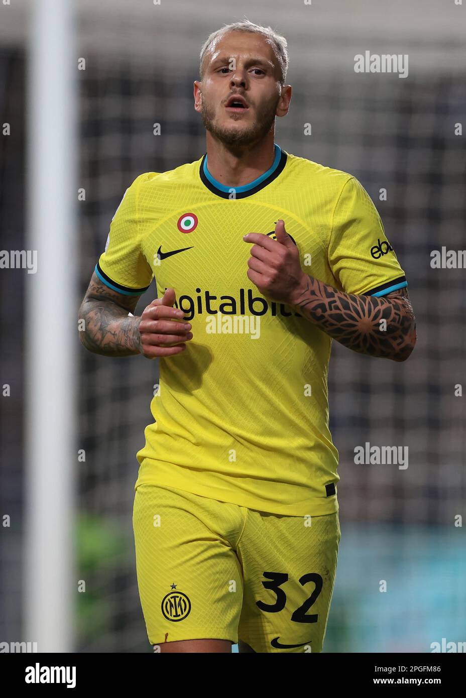 Porto, Portugal, 14th March 2023. Federico Dimarco of FC Internazionale ...
