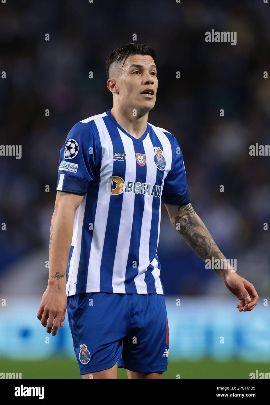 Porto, Portugal, 14th March 2023. Matheus Uribe of FC Porto reacts ...
