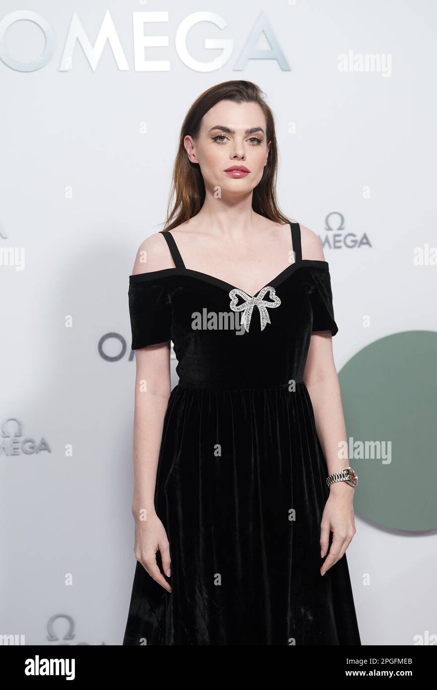 Charli Howard attending the international launch event for Omega Aqua ...