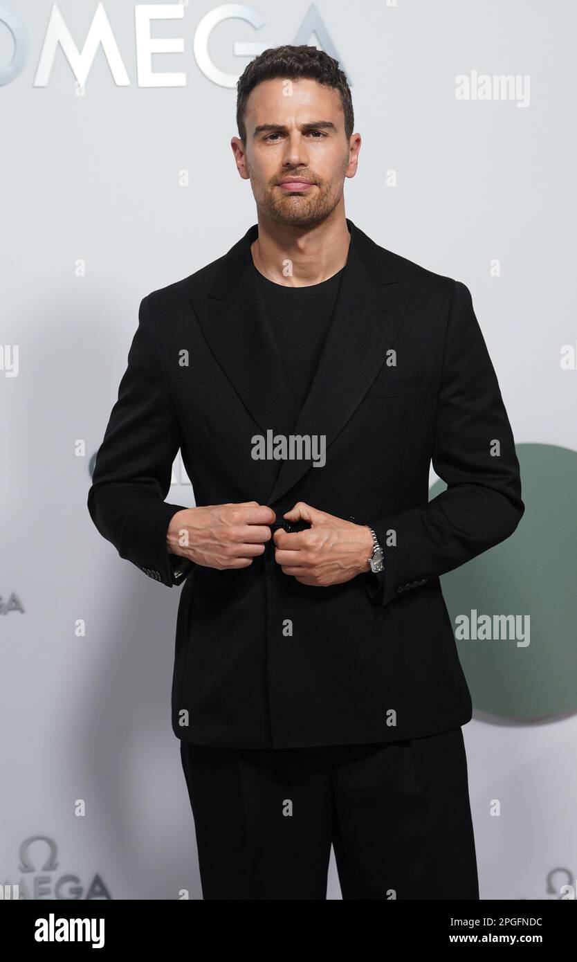 Theo James attending the international launch event for Omega Aqua ...