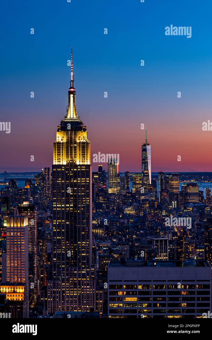 Midtown manhatten aerial hi-res stock photography and images - Alamy