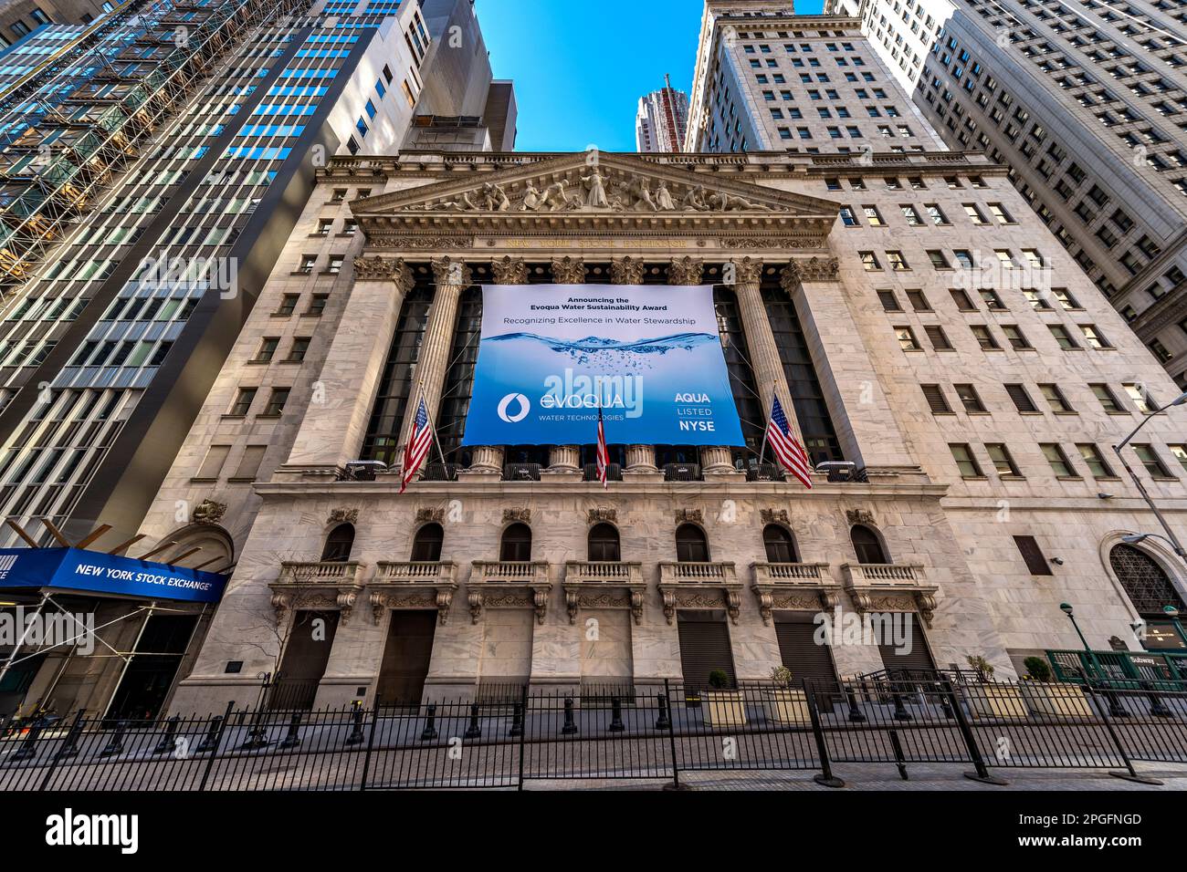 The new York Stock Exchange, Wall Street, New York City, USA Stock ...