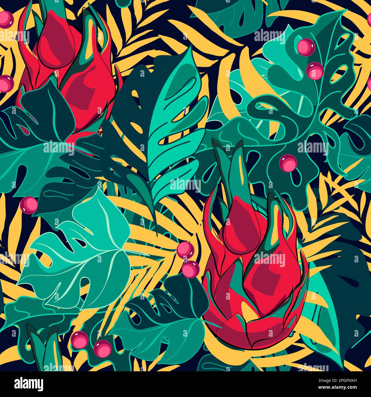 Wallpaper rainforest Stock Vector Images - Alamy