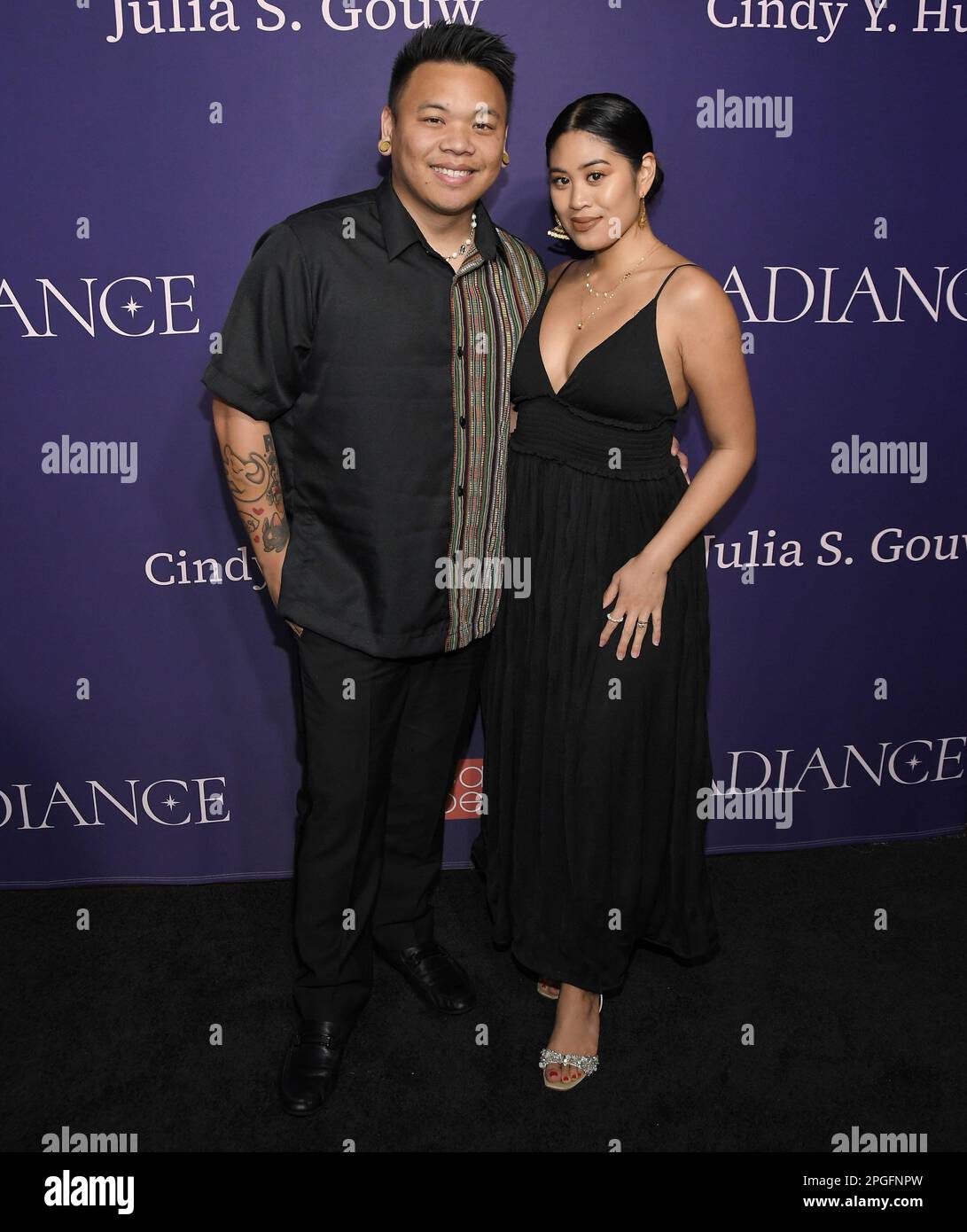 Los Angeles, USA. 21st Mar, 2023. (L-R) AJ Rafael and Alyssa Navarro ...