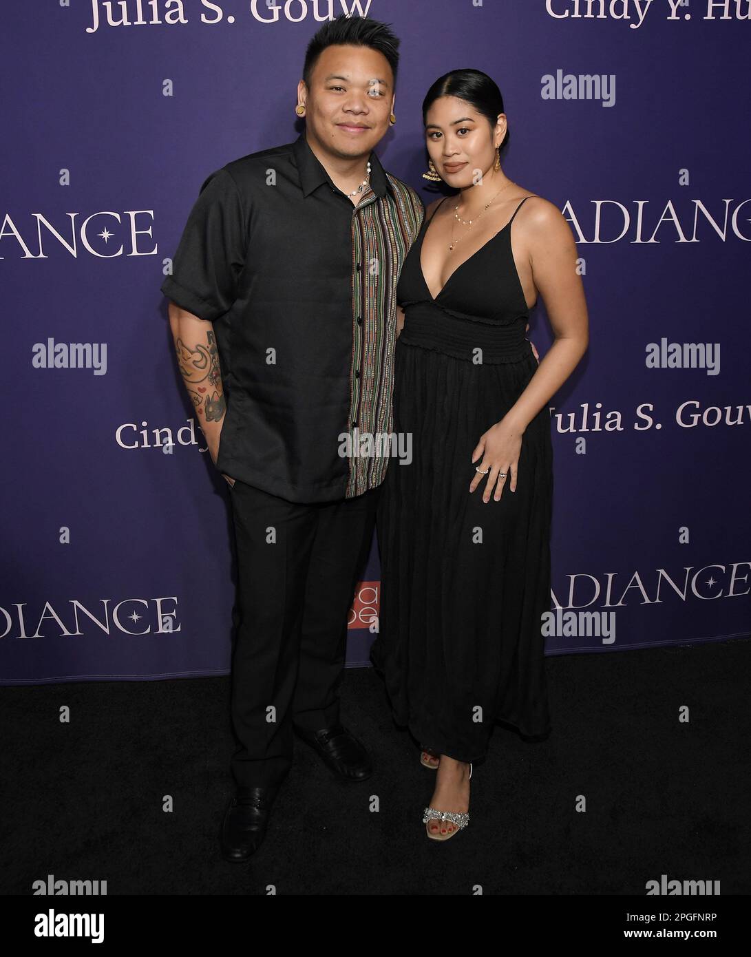 Los Angeles, USA. 21st Mar, 2023. (L-R) AJ Rafael and Alyssa Navarro ...
