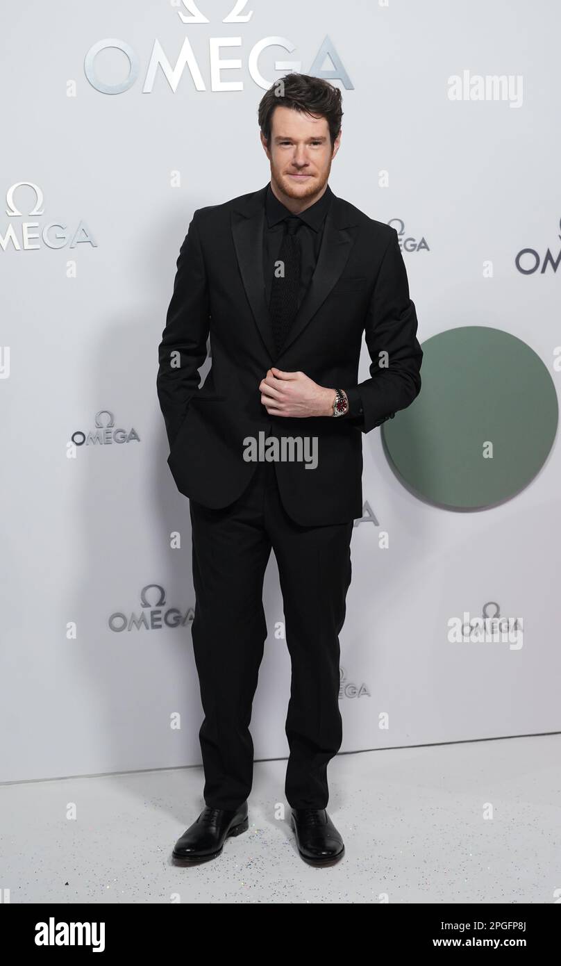 Connor Swindells attending the international launch event for Omega ...