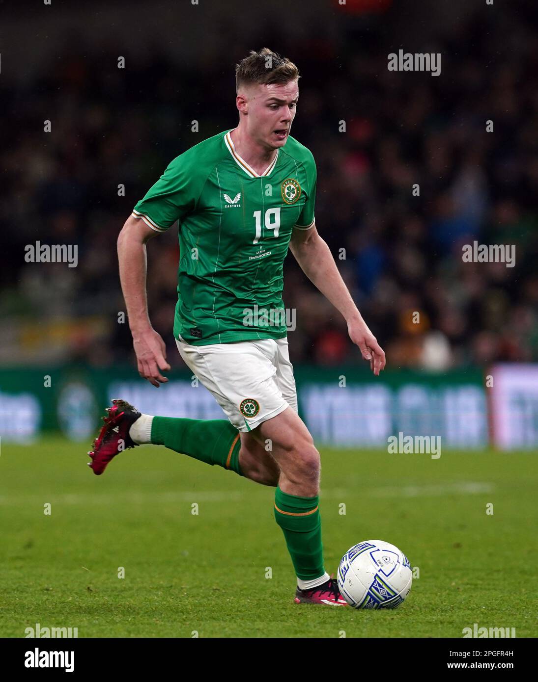 Republic of Ireland's Evan Ferguson during the international friendly ...