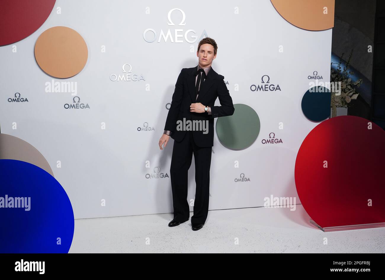 Eddie Redmayne attending the international launch event for Omega Aqua ...