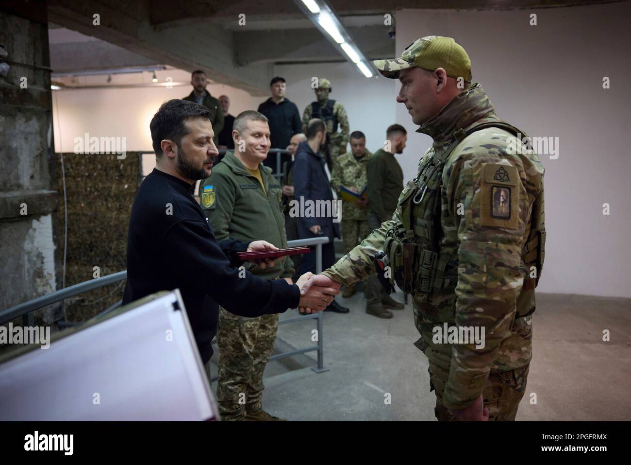 Kharkiv, Ukraine. 22nd Mar, 2023. Ukrainian President Volodymyr ...