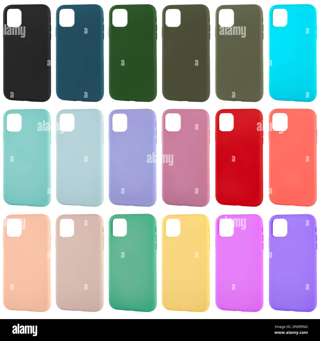Silicone phone case white background in insulation Stock Photo - Alamy