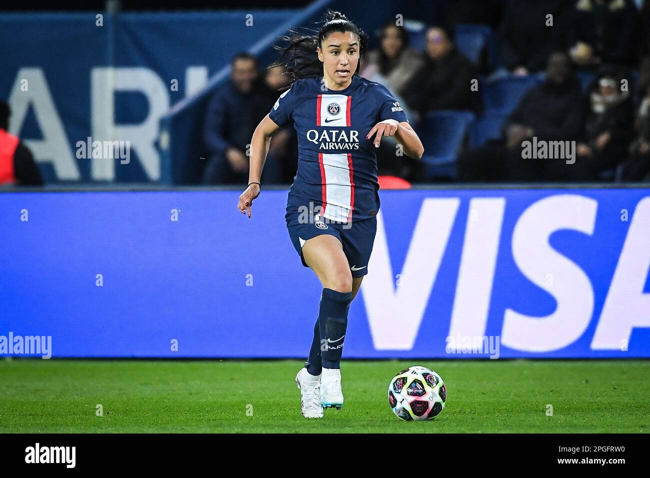 Paris, France. 22nd Mar, 2023. Sakina KARCHAOUI of PSG during the UEFA ...