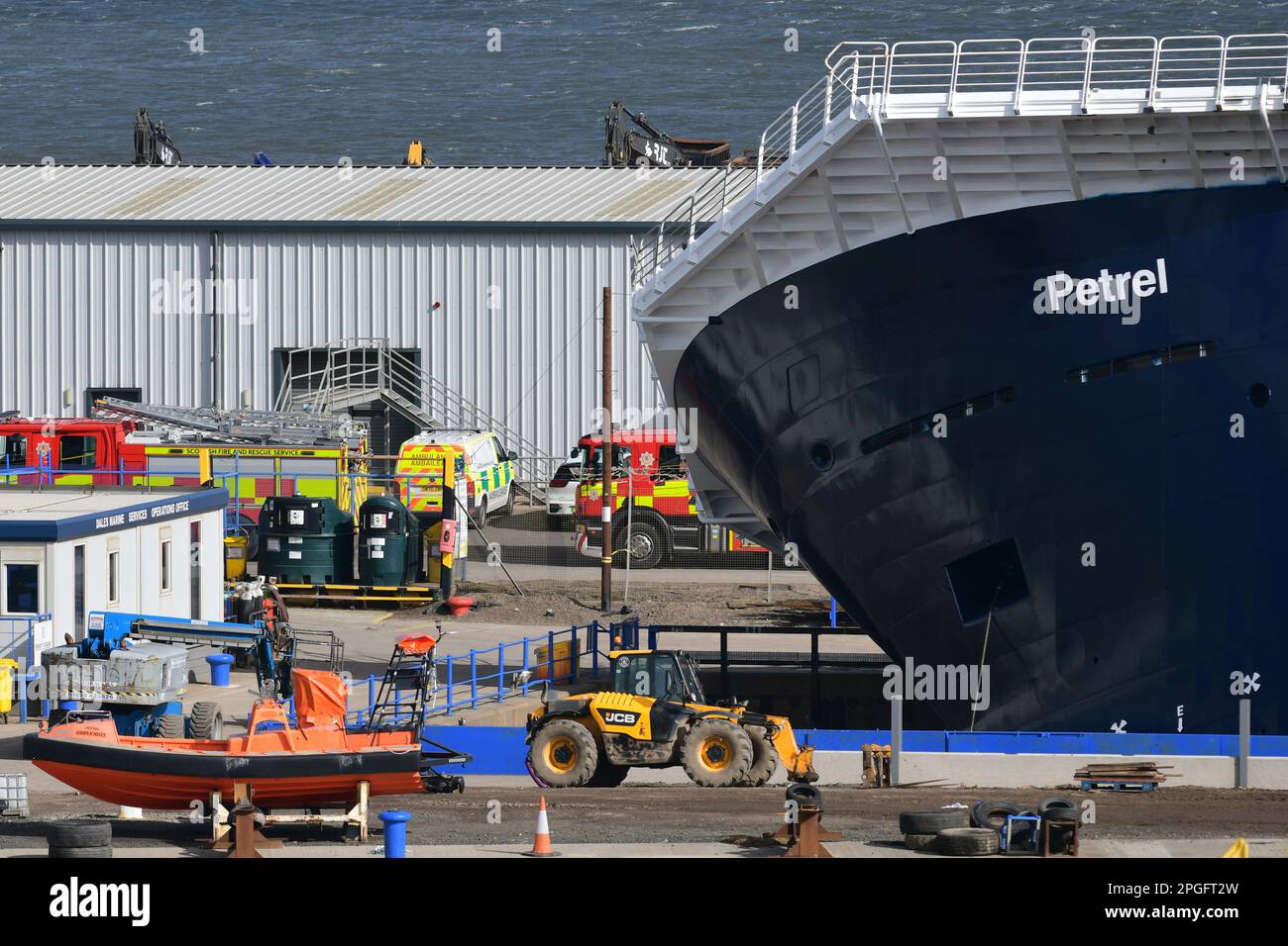Edinburgh Scotland, UK 22 March 2023. Emergency incident at the ...