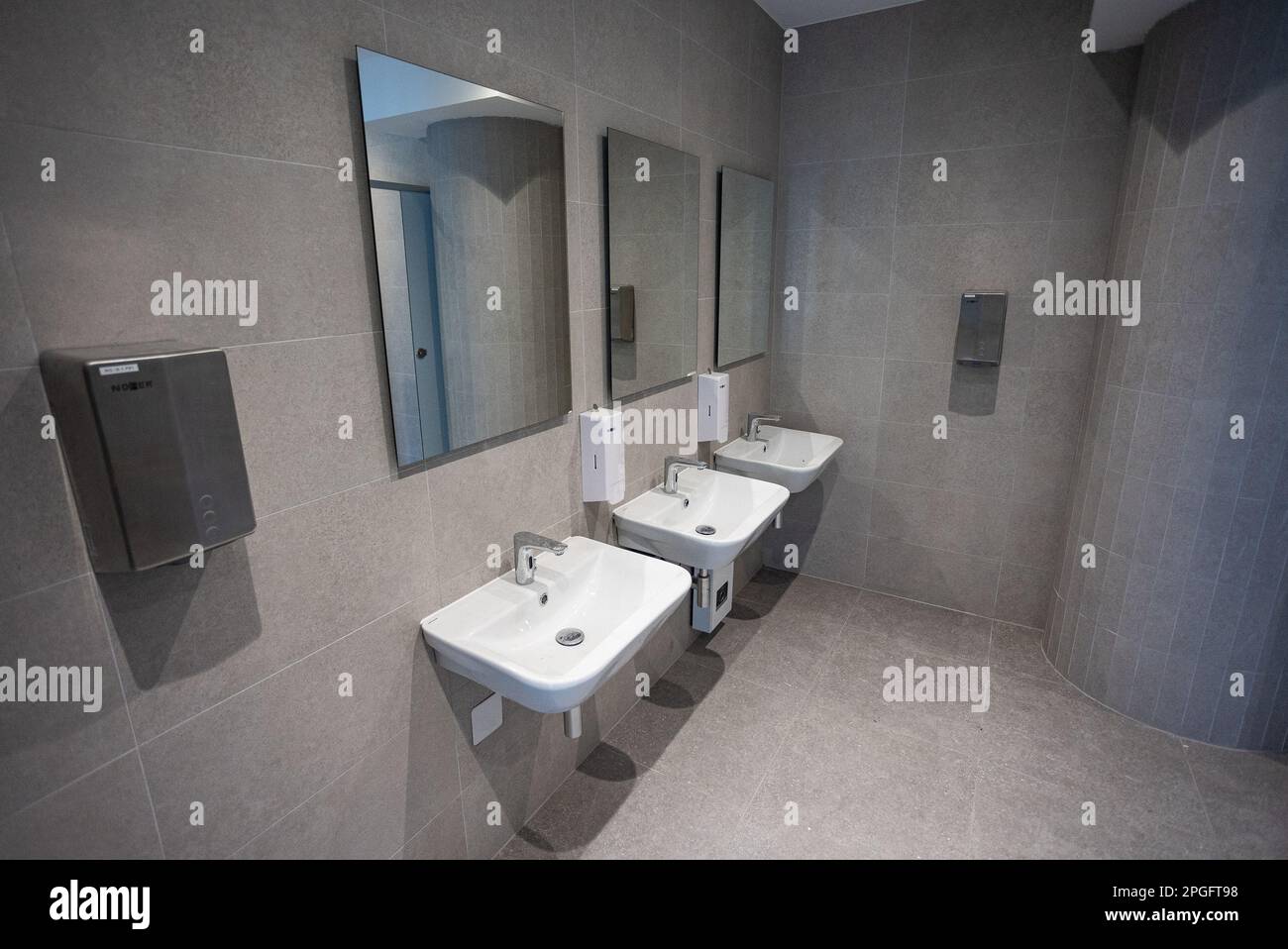 Photo taken on March 22, 2023. shows Opus Arena, Croatian football club ...