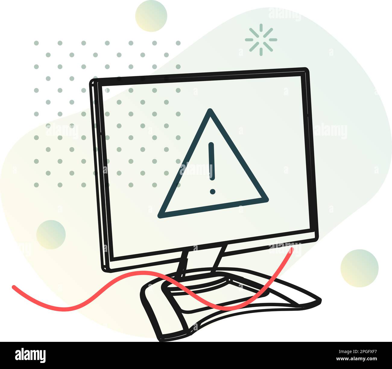 Warning sign system error popup hi-res stock photography and images - Alamy