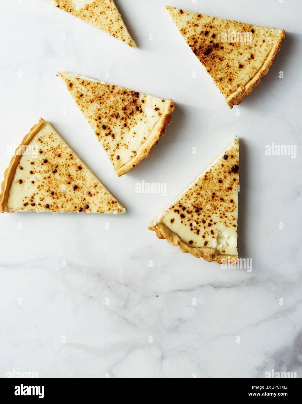 Tart Vaudoise swiss sour cream tart with caramelised sugar on top and ...