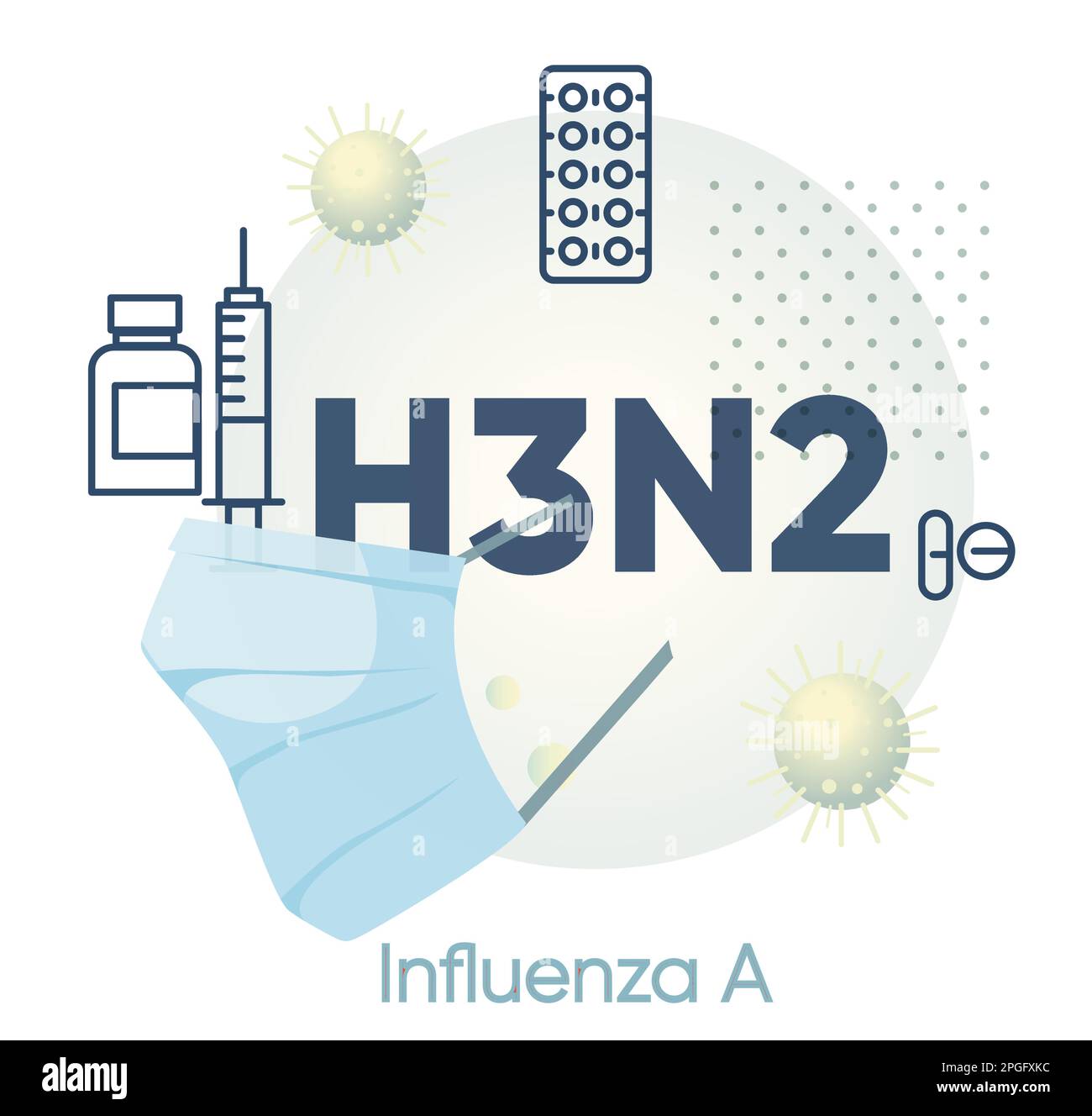 H1n1 influenza a virus Stock Vector Images - Alamy