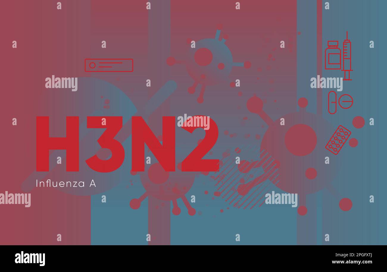 Abstract Representation of Influenza A - H3N2 - Virus - Stock ...