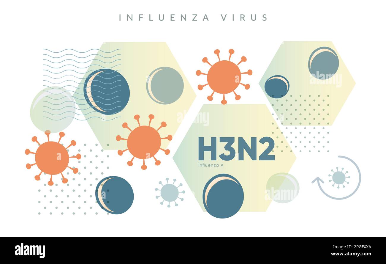 Abstract Representation of Influenza A - H3N2 - Virus - Stock Illustration as EPS 10 File Stock ...