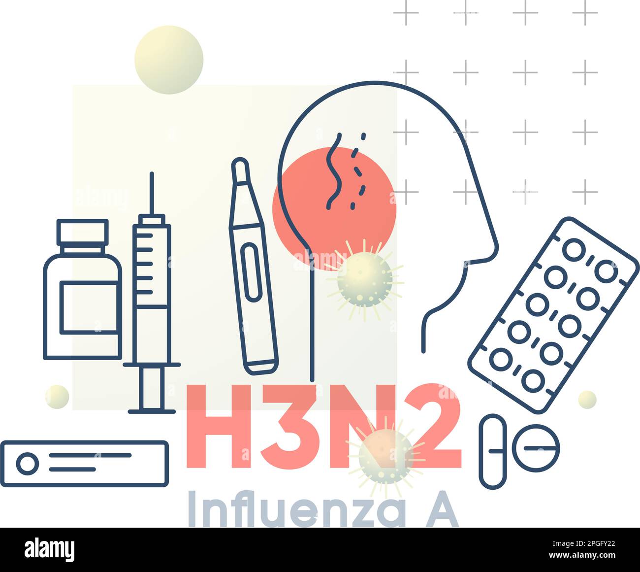 H1n1 influenza a virus Stock Vector Images - Alamy