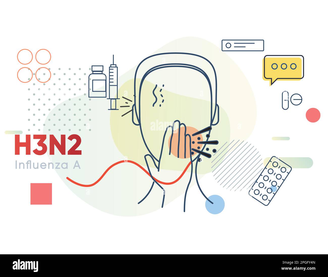 H1n1 influenza a virus Stock Vector Images - Alamy