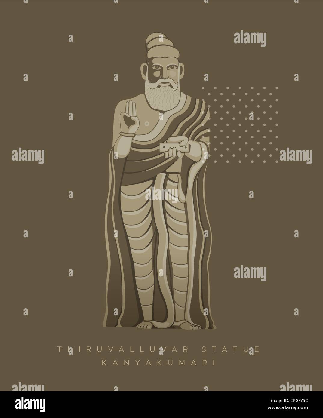 Thiruvalluvar statue Stock Vector Images - Alamy