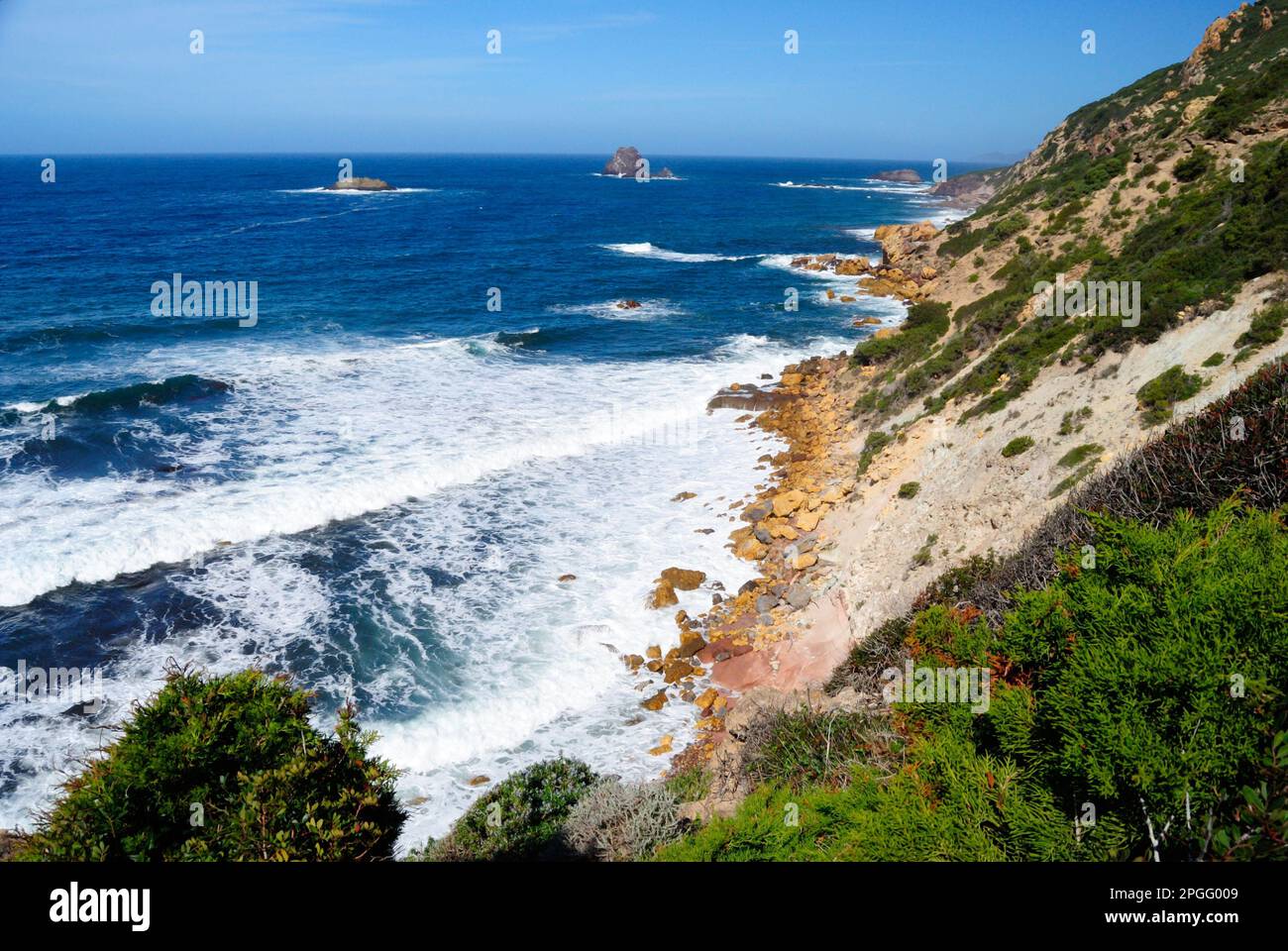 The coast of Ortile Stock Photo - Alamy