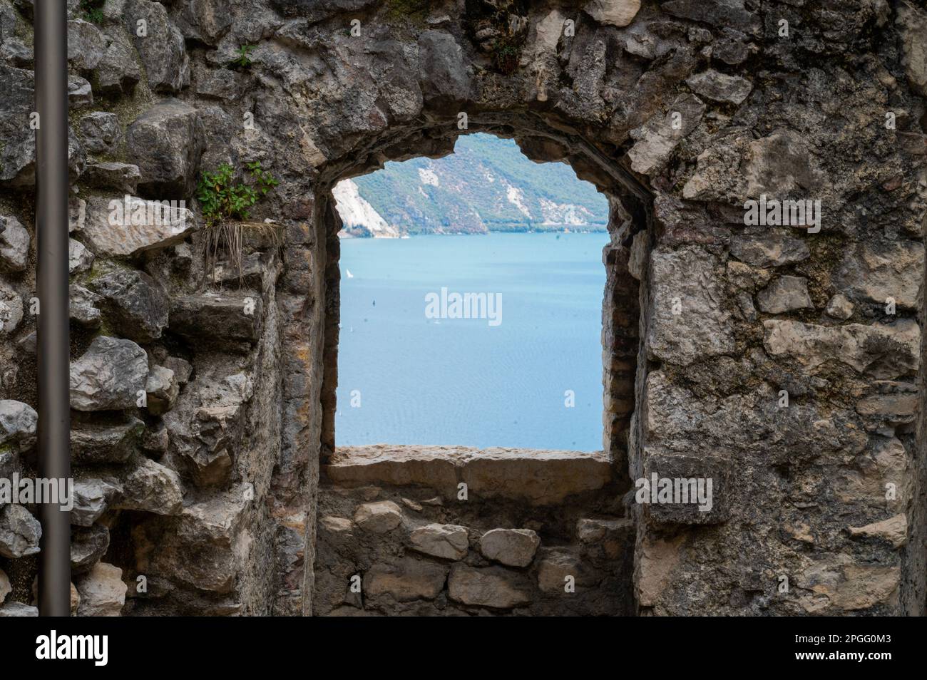 Bastione di Riva, 16th century castle above Riva on Lake Garda Stock ...