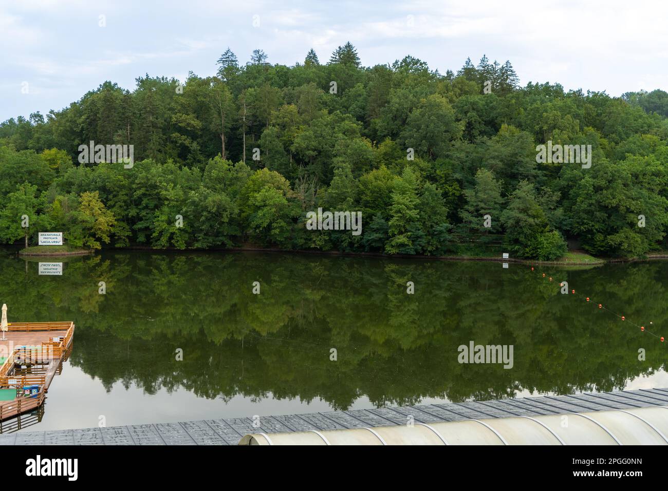 SOVATA, ROMANIA - AUGUST 24, 2022: Sovata city and Ursul lake resort ...