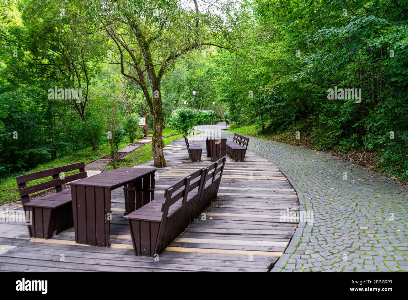 SOVATA, ROMANIA - AUGUST 24, 2022: Sovata city and Ursul lake resort ...
