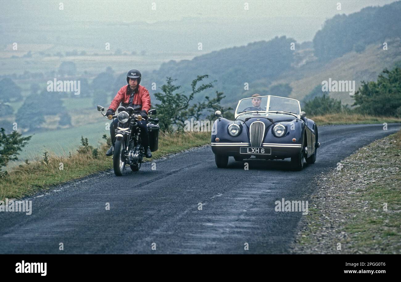 1950s motorcycle and sports car hi-res stock photography and images - Alamy