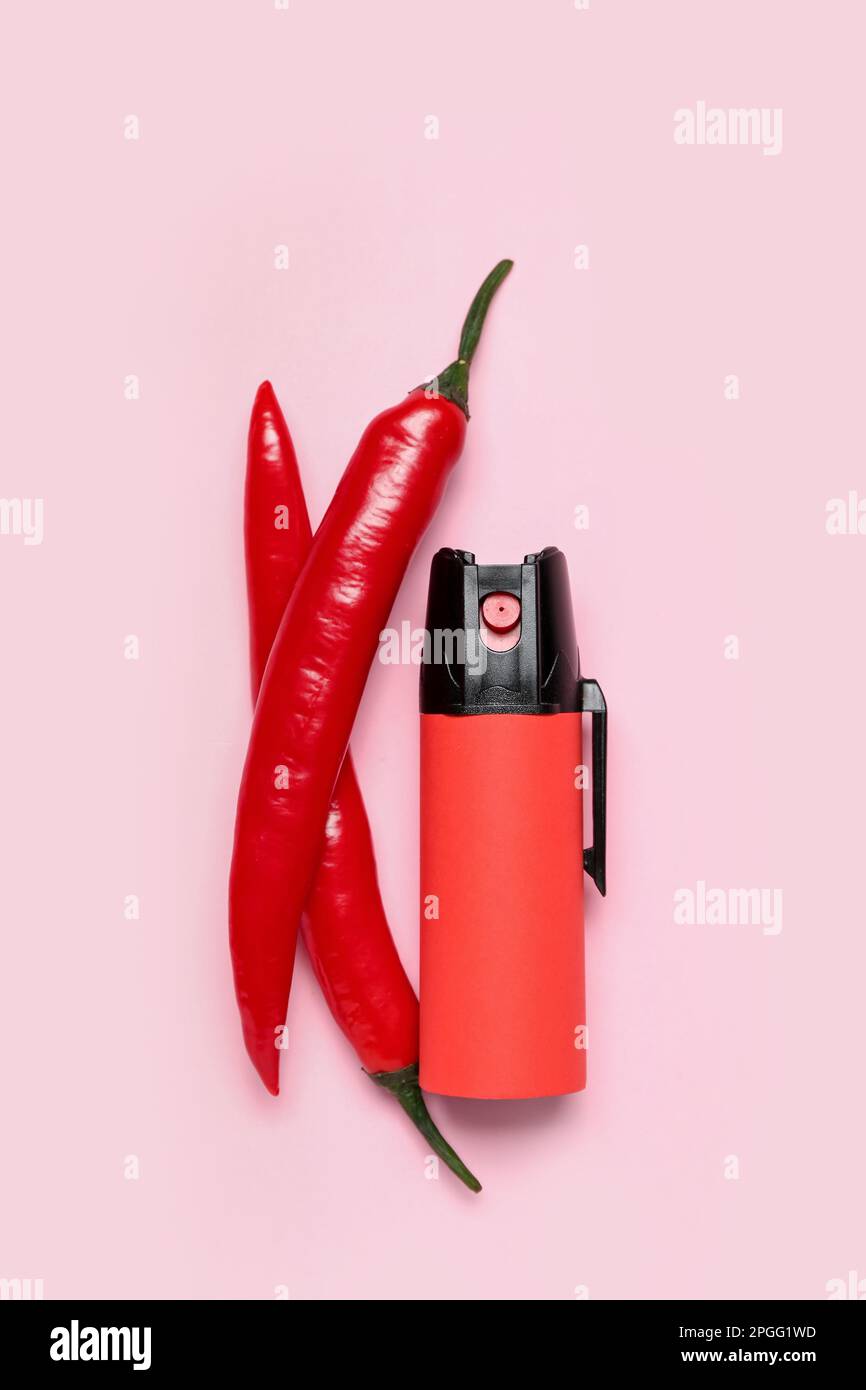 Pink pepper spray hi-res stock photography and images - Alamy