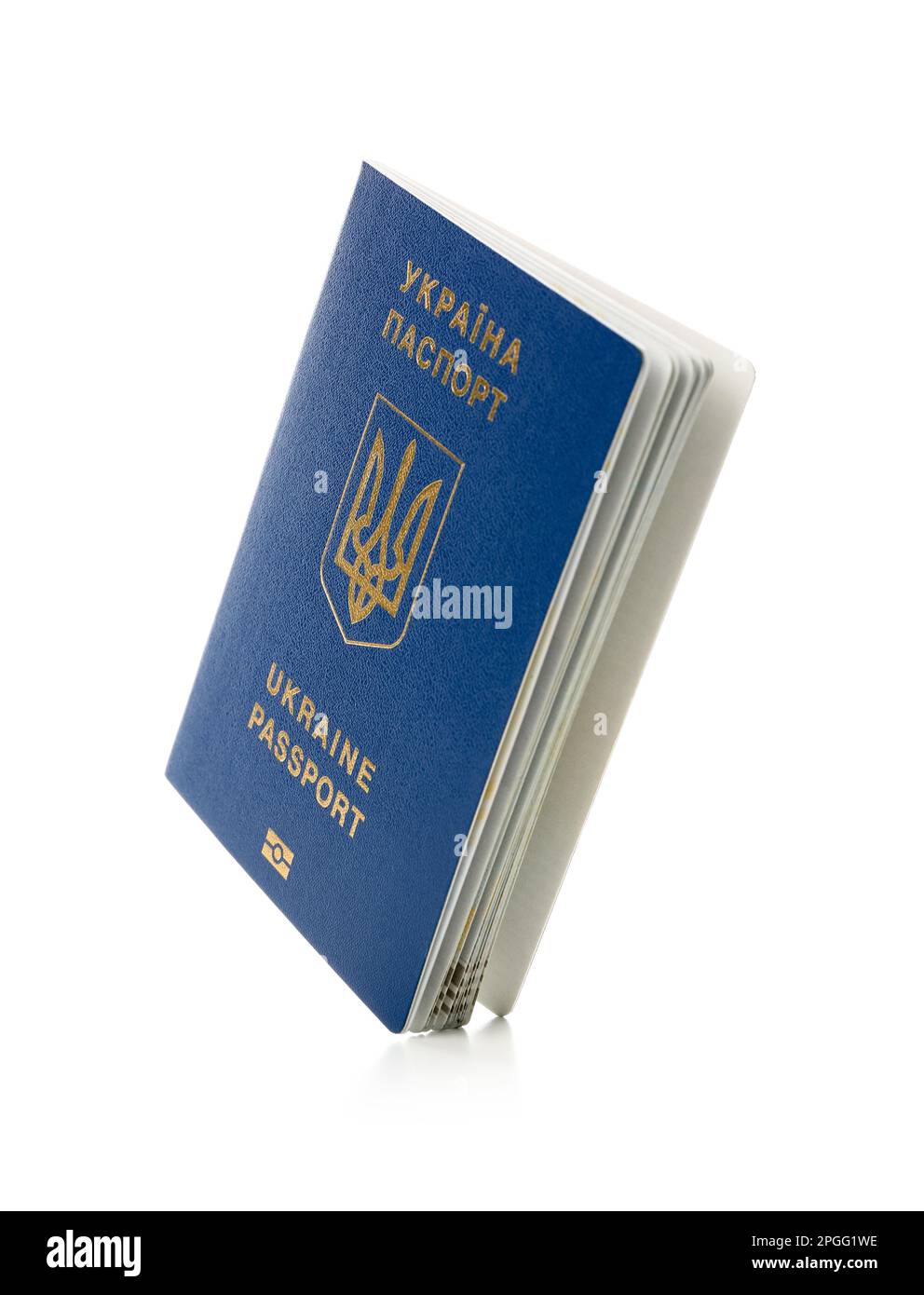 Ukrainian passport on white background Stock Photo - Alamy