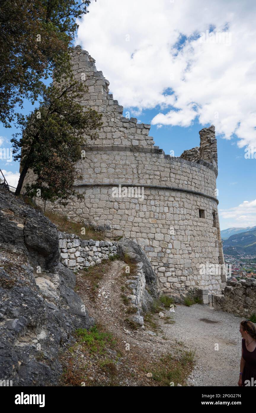 Bastione di Riva, 16th century castle above Riva on Lake Garda Stock ...
