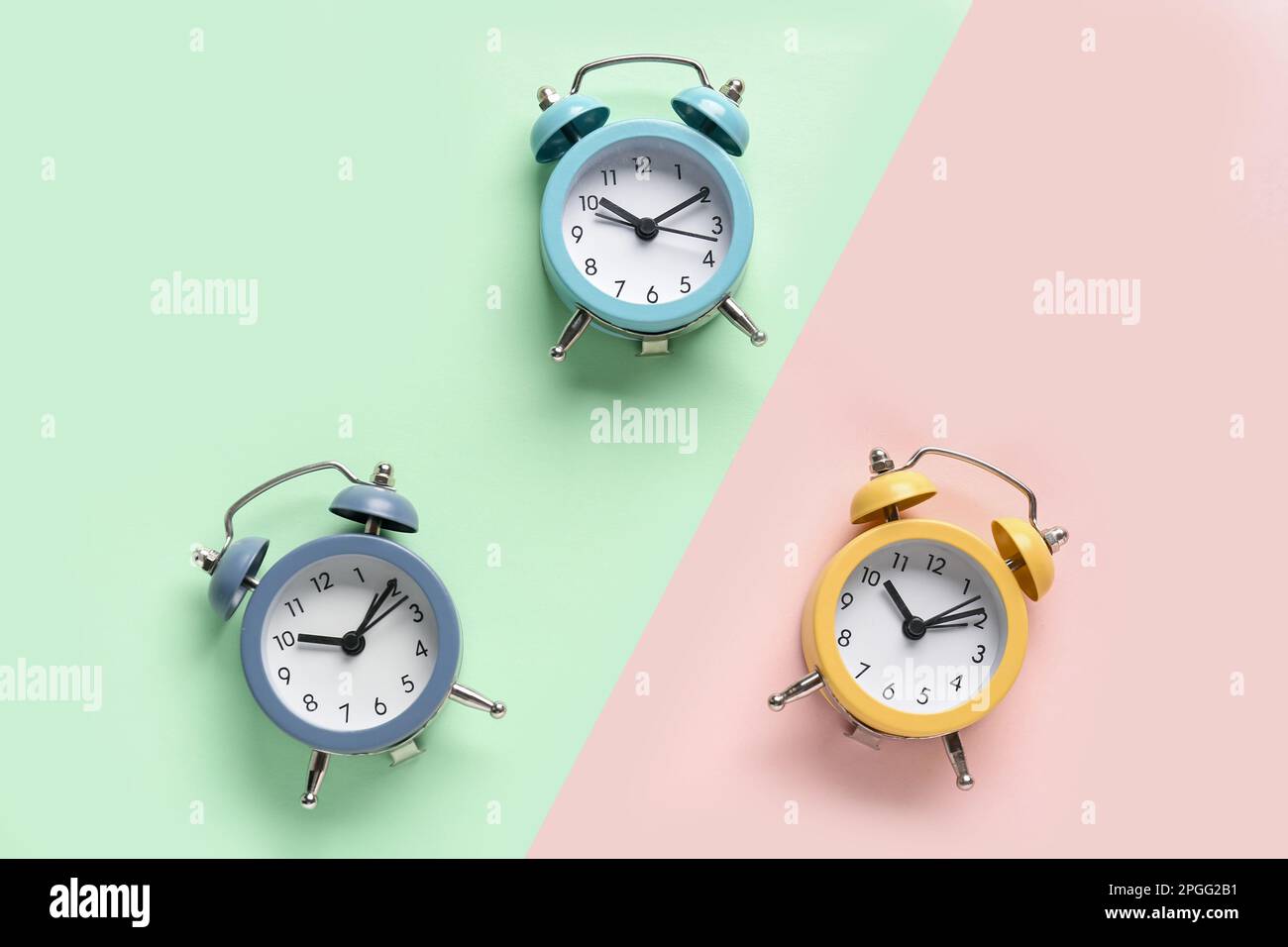 Three different clocks hi-res stock photography and images - Alamy