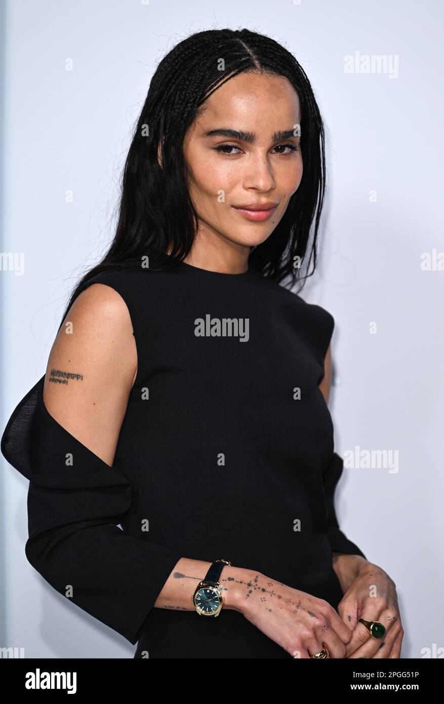 London, UK. 22nd Mar, 2023. March 22nd, 2023, London, UK. Zoe Kravitz ...