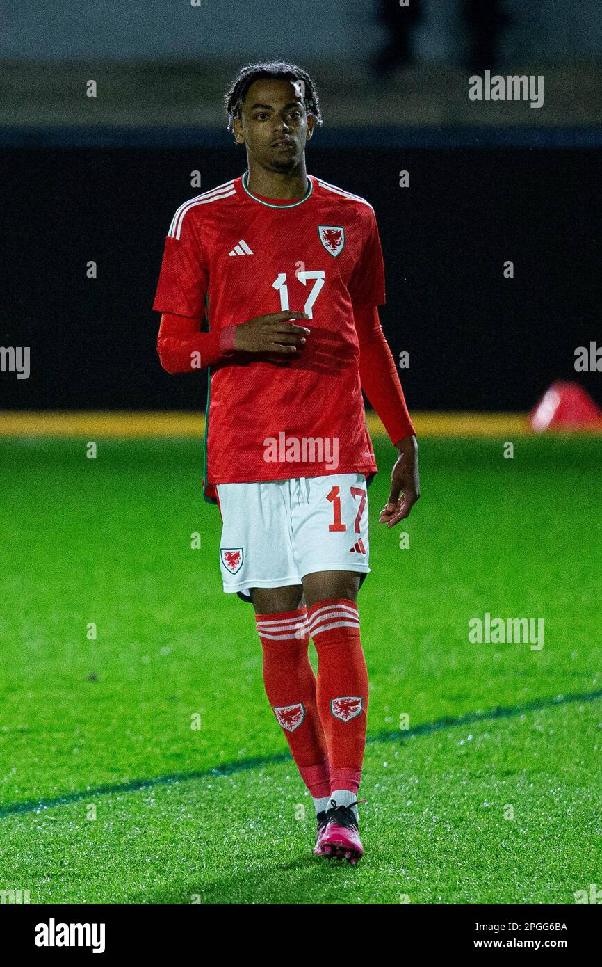 Newport, UK. 22nd Mar, 2023. Freddie Issaka of Wales is substituted on ...