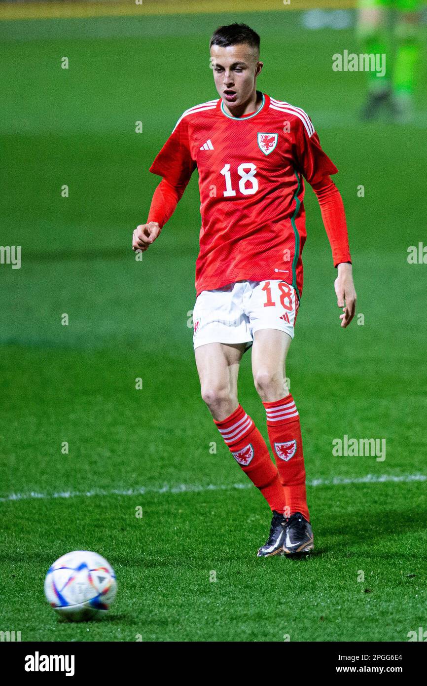 Newport, UK. 22nd Mar, 2023. Alfie Tuck of Wales in action. Scotland v ...