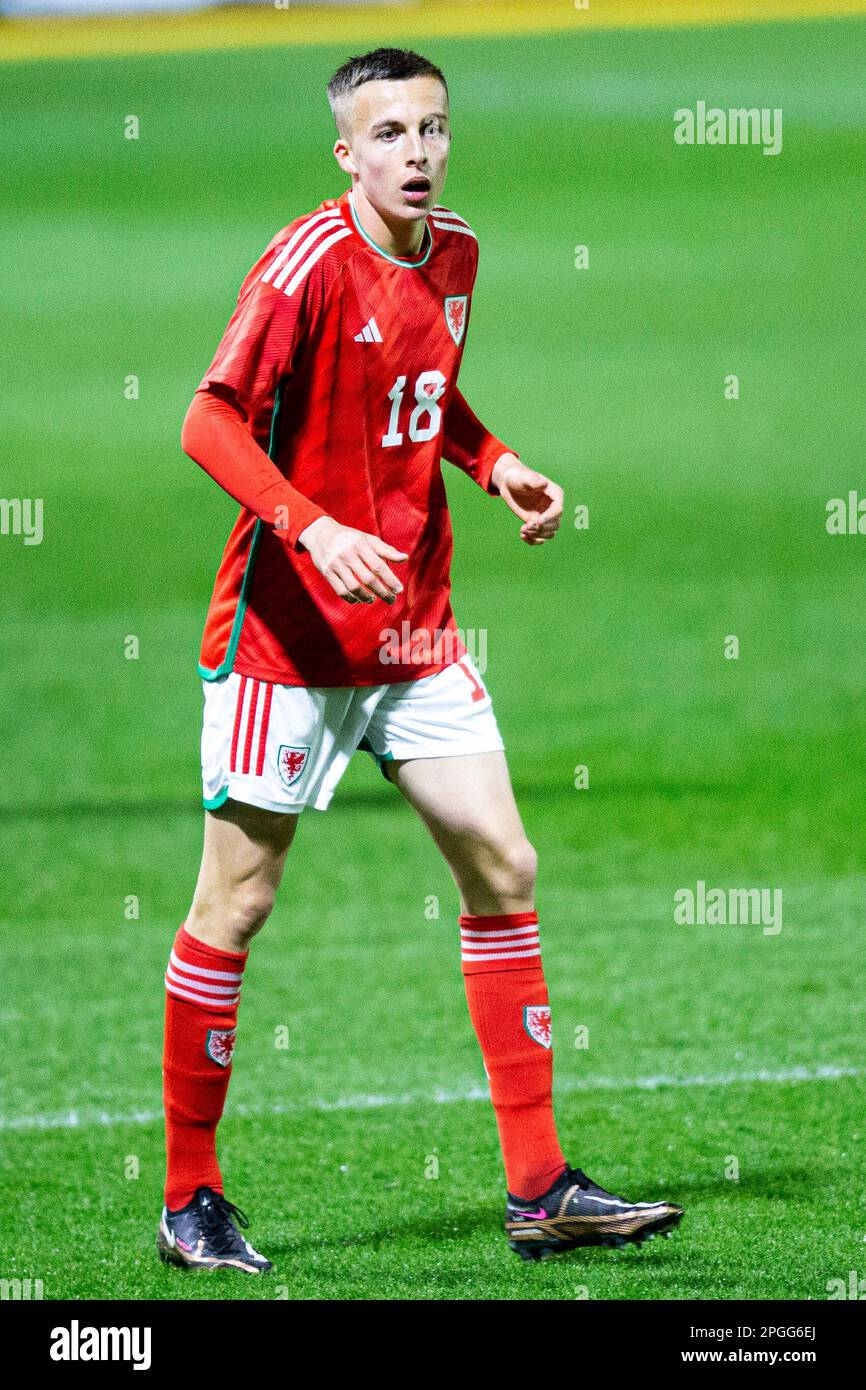 Newport, UK. 22nd Mar, 2023. Alfie Tuck of Wales in action. Scotland v ...