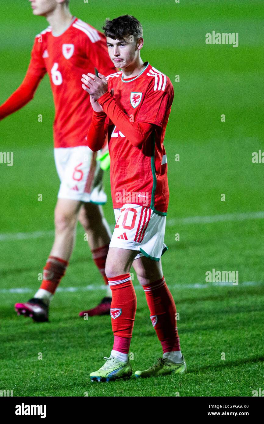 Newport, UK. 22nd Mar, 2023. Cody Twose of Wales celebrates at full ...