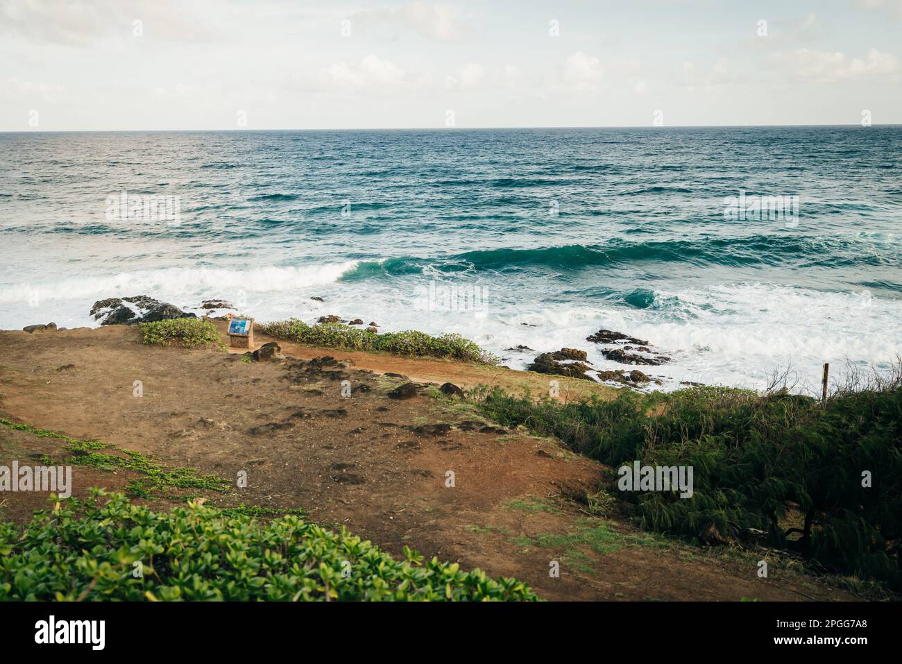 Kaiakea Point at Kapaa on Kauai Island in Hawaii. High quality photo ...